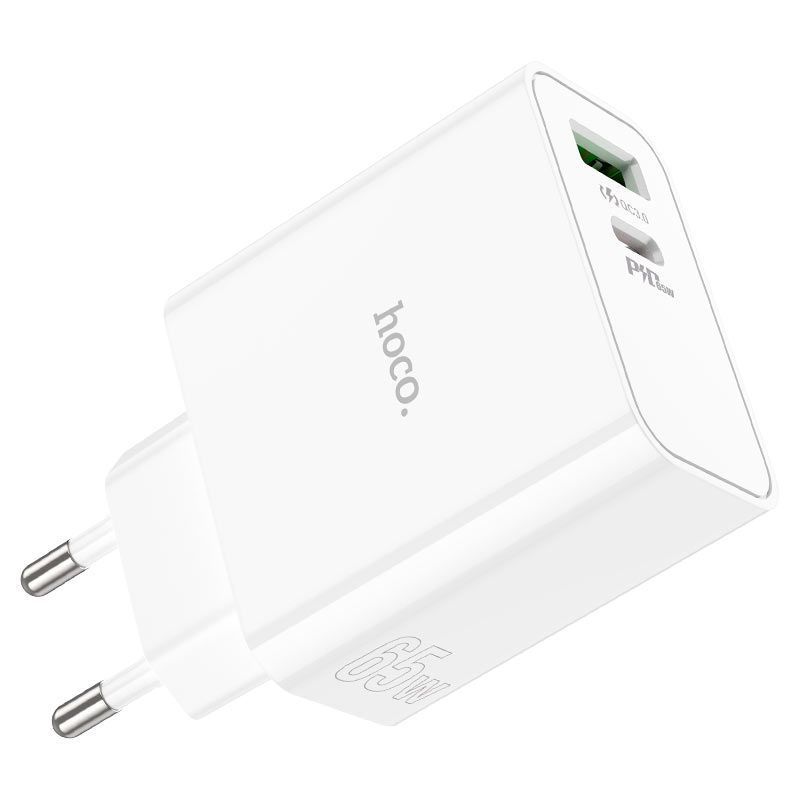 Блок живлення HOCO C113A AWESOME PD65W із подвійним портом USB-A та USB-C